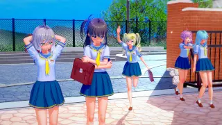 TS In the morning at the gate to the school - BepisDB