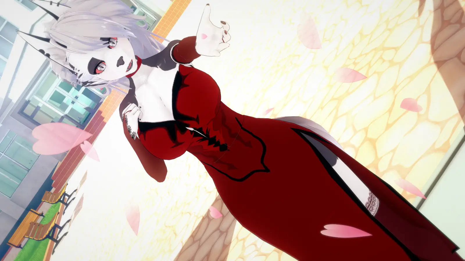 Loona in red dress - BepisDB