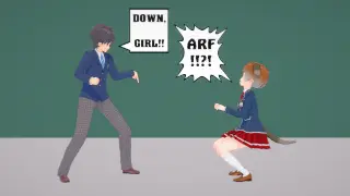 DOWN GIRL!! "ARF?!" - BepisDB